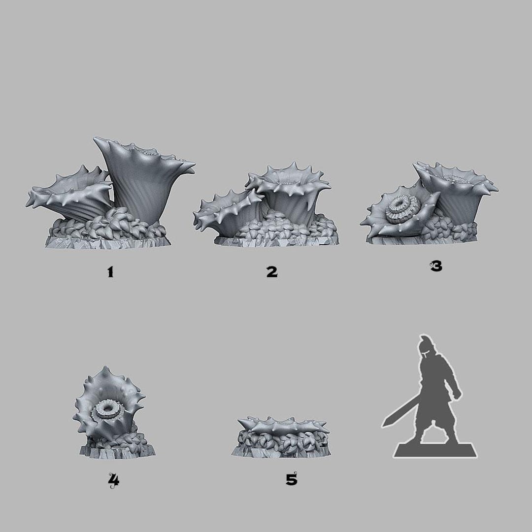 Acid Venus Plants 32mm/28mm (printyourmonsters) Wargaming Gift ...