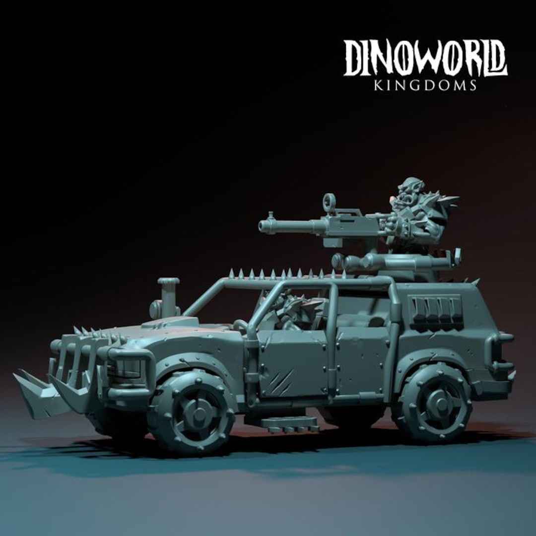 Ork Explorer Truck 32mm/28mm (dinoworld) Dinosaur Tabletop Miniature ...