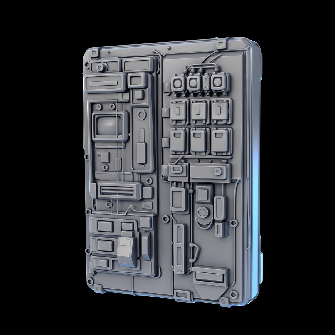 Circuit Breaker Panels 32mm (stlminibits) Cyberpunk | Sci-fi Props ...