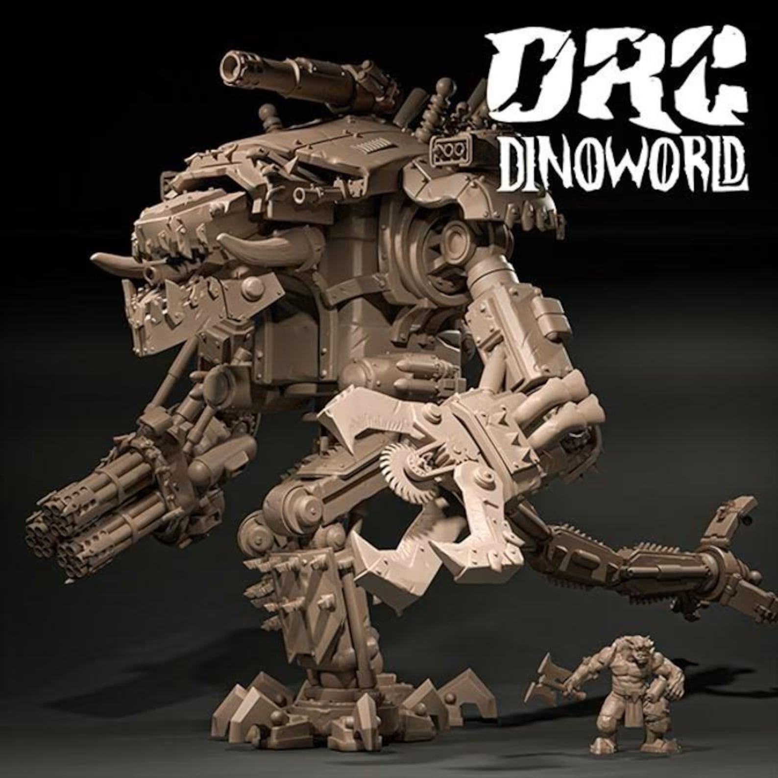 Orc Looted Scrap Titan 32mm (dinoworld) Dinosaur Miniatures | RPG Set ...