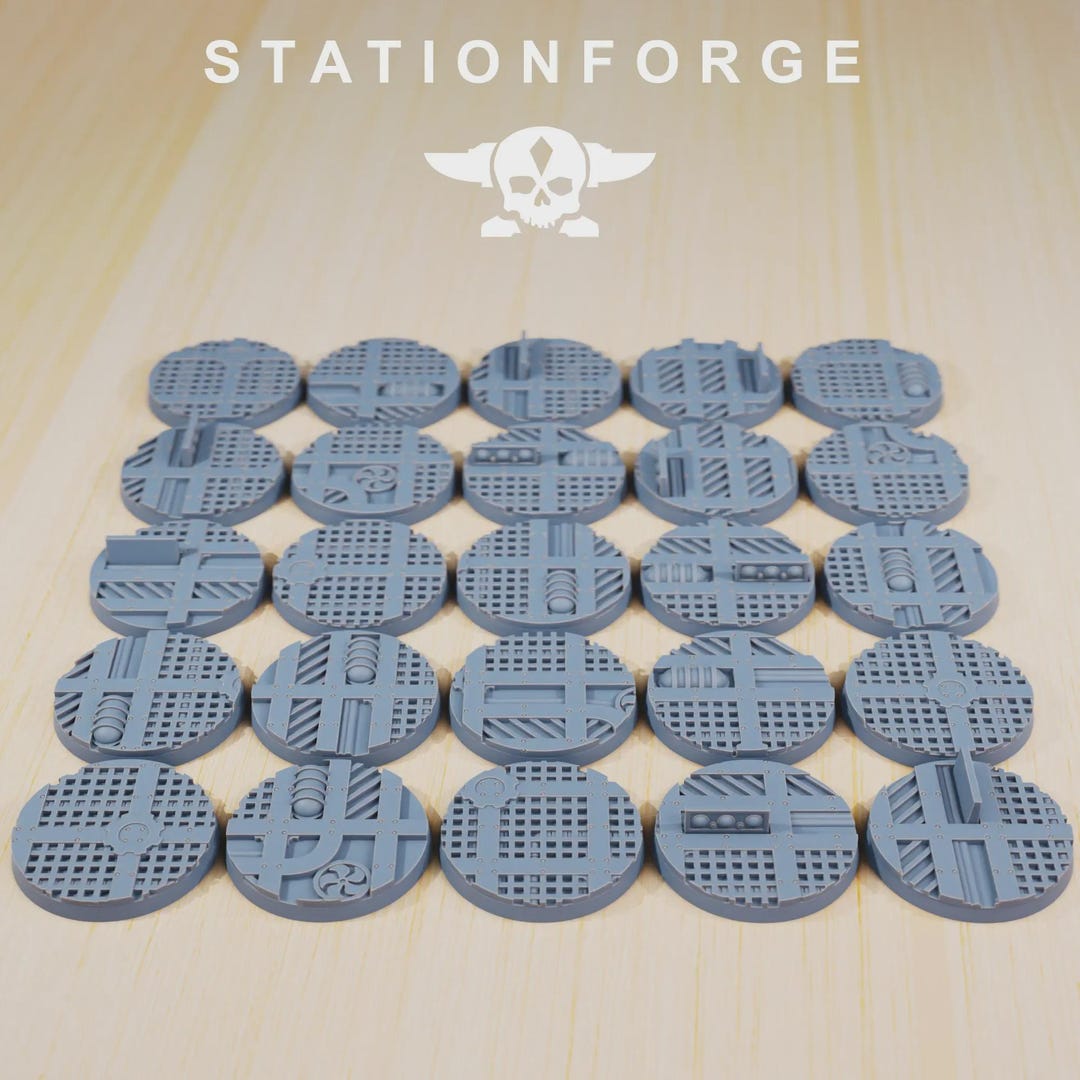 20 Industrial Bases 25mm (stationforge) Miniature Bases | Bases RPG ...