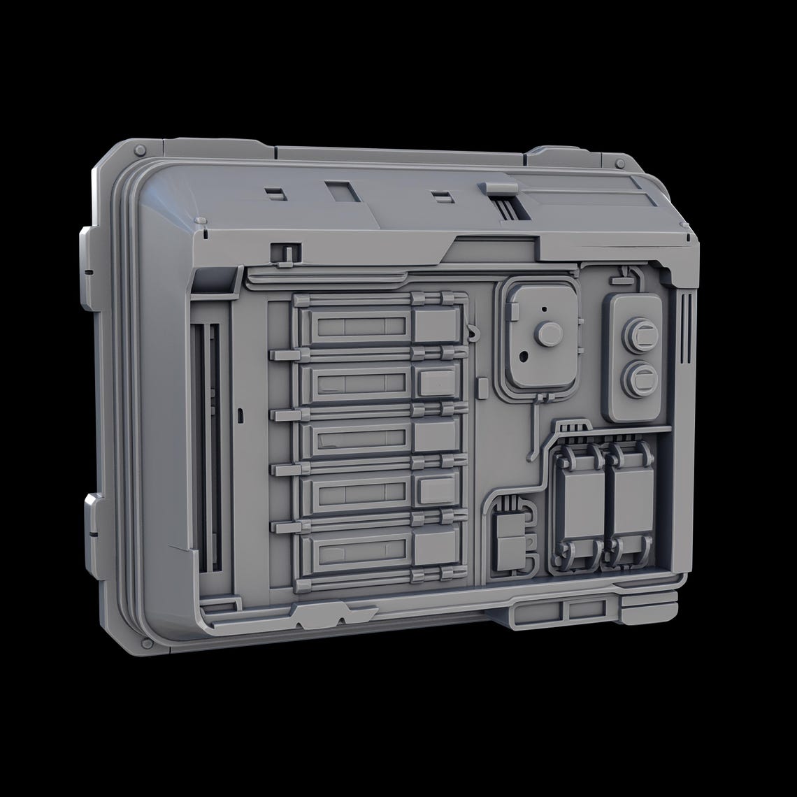 Circuit Breaker Panels 32mm (stlminibits) Cyberpunk | Sci-fi Props ...