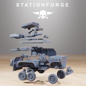Grimguard Armored Vehicle 32mm (stationforge) Grimdark Resin 3D Printed ...