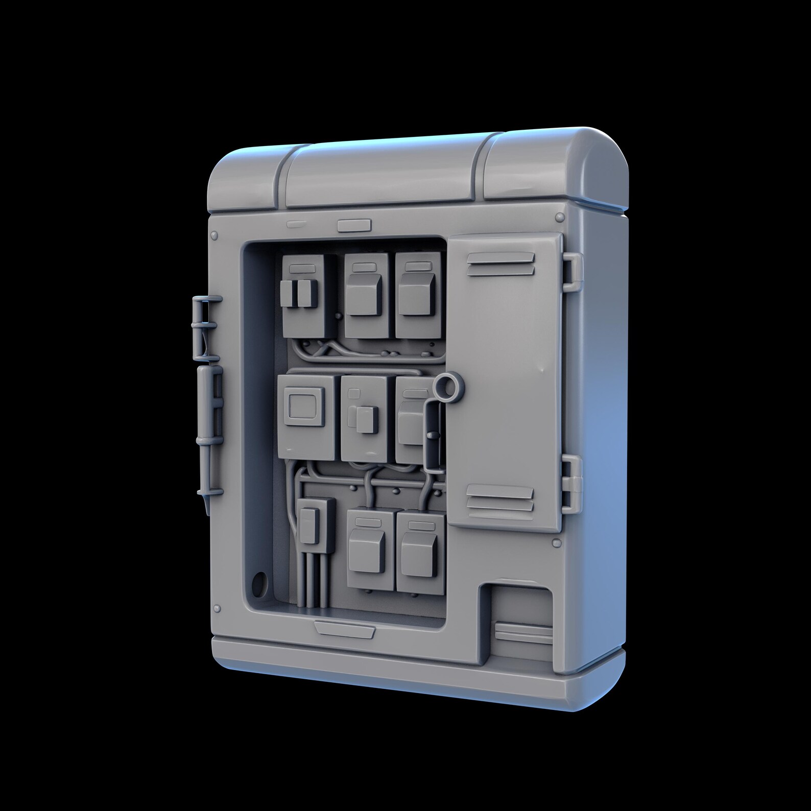 Circuit Breaker Panels 32mm (stlminibits) Cyberpunk | Sci-fi Props ...