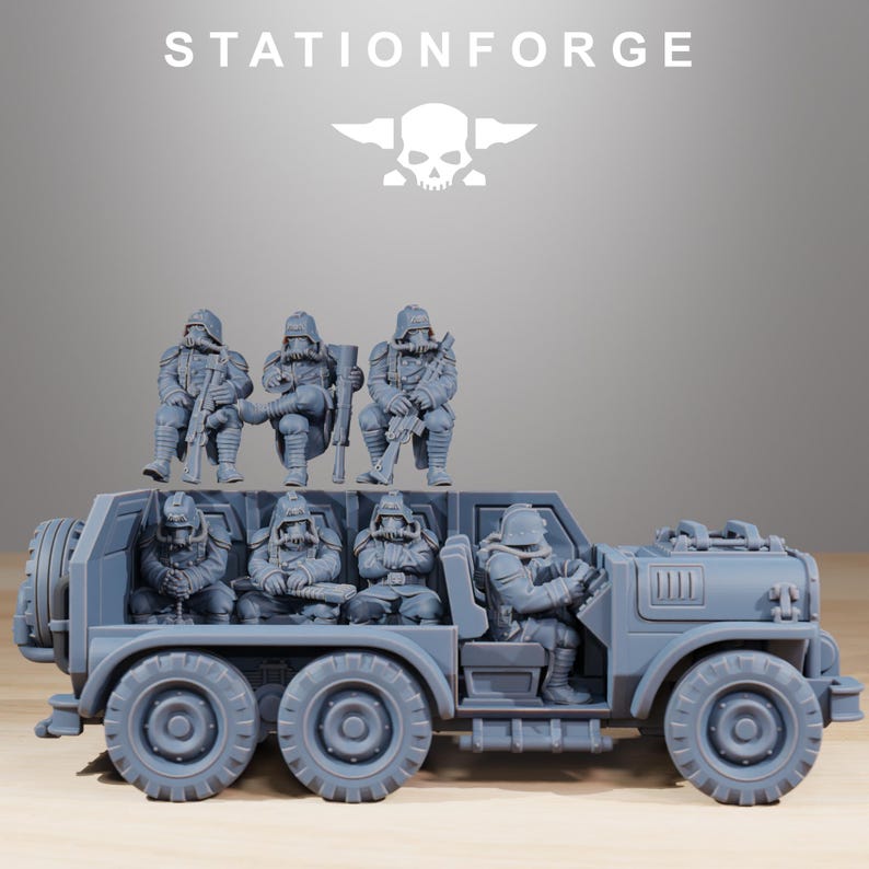 Grimguard Armored Vehicle 32mm (stationforge) Grimdark Resin 3D Printed ...