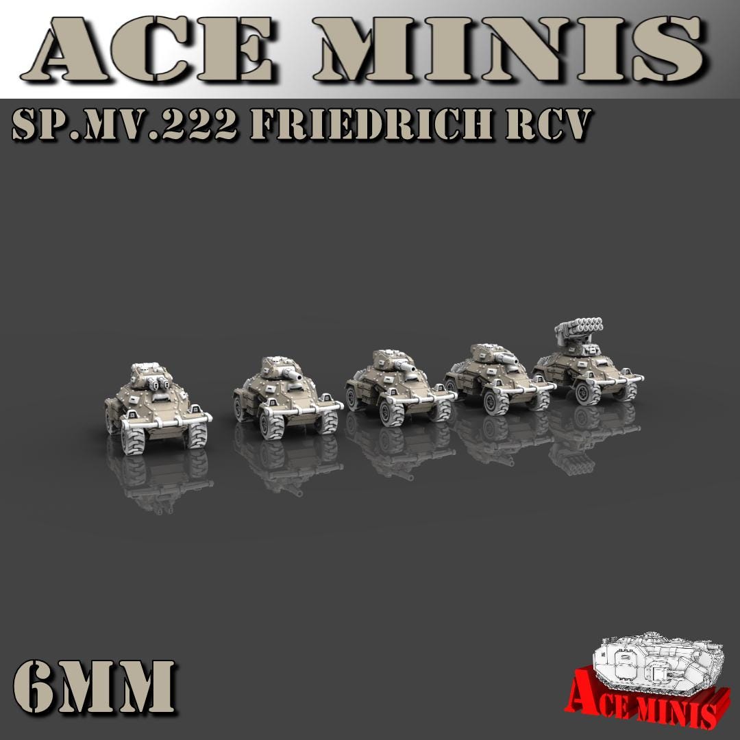 SP.MV.222 Friedrich RCV 8mm/6mm Mini Kit (aceminis) Tabletop Tank | Rpg ...