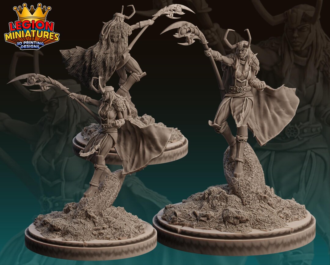 Lady Loki 40/70mm (legion Miniatures) RPG Set | 3D Print Scifi ...