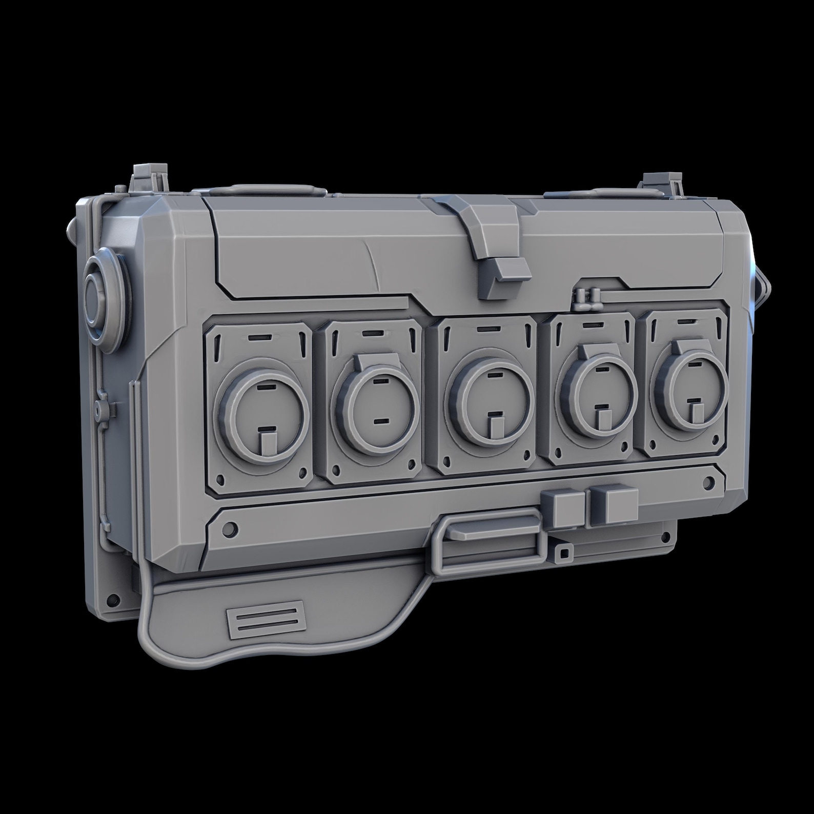 Circuit Breaker Panels 32mm (stlminibits) Cyberpunk | Sci-fi Props ...