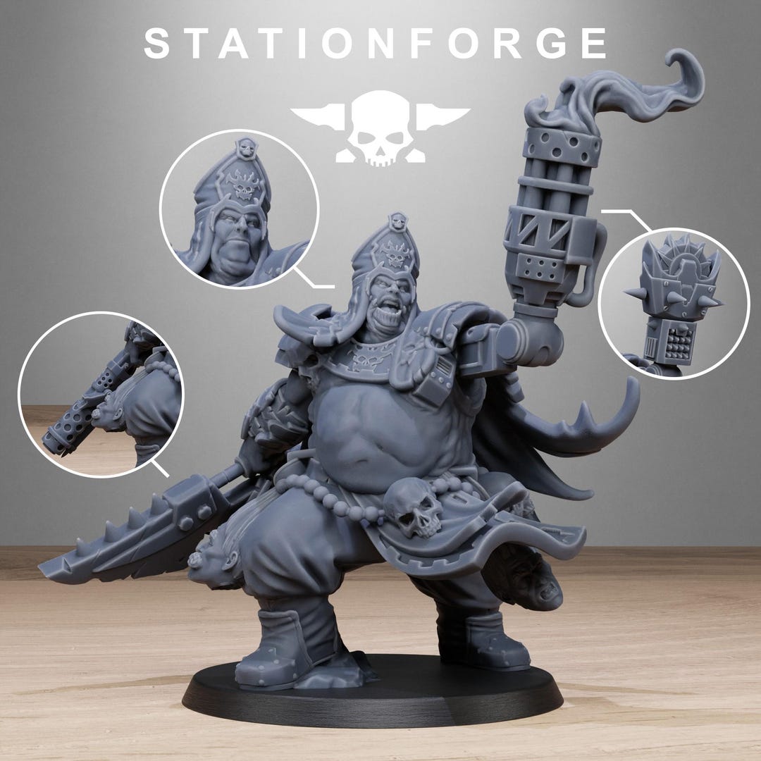 Corrupted Guard Unholy Priest 32mm (stationforge) RPG Set | 3D Print ...