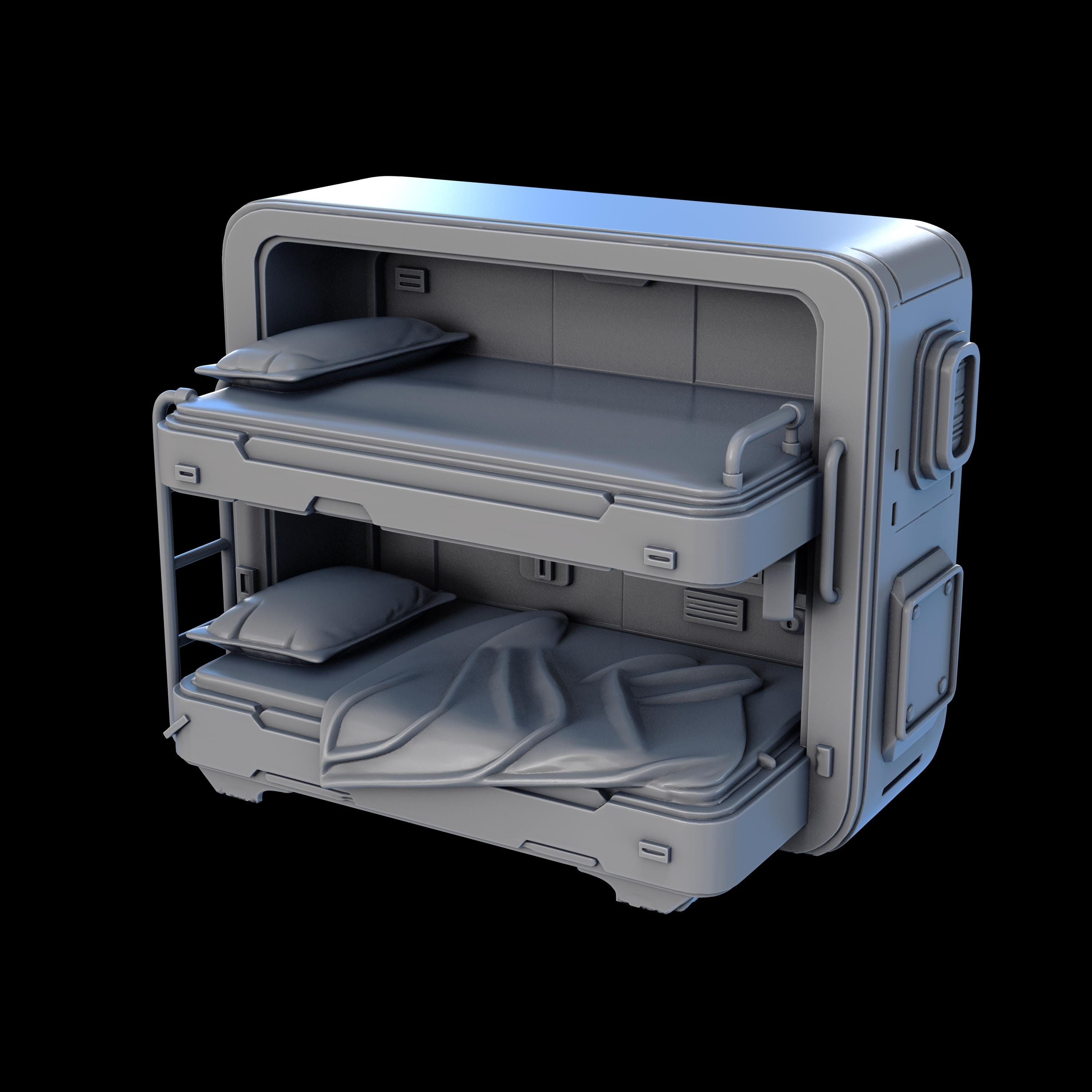 Beds 32mm (stlminibits) Cyberpunk | Sci-fi Props | Scenery Terrain ...