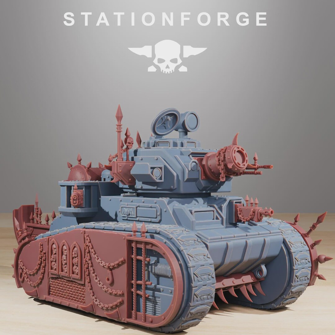 Grimguard Light Tank Corrupted Conversion Kit 32mm (stationforge) RPG ...