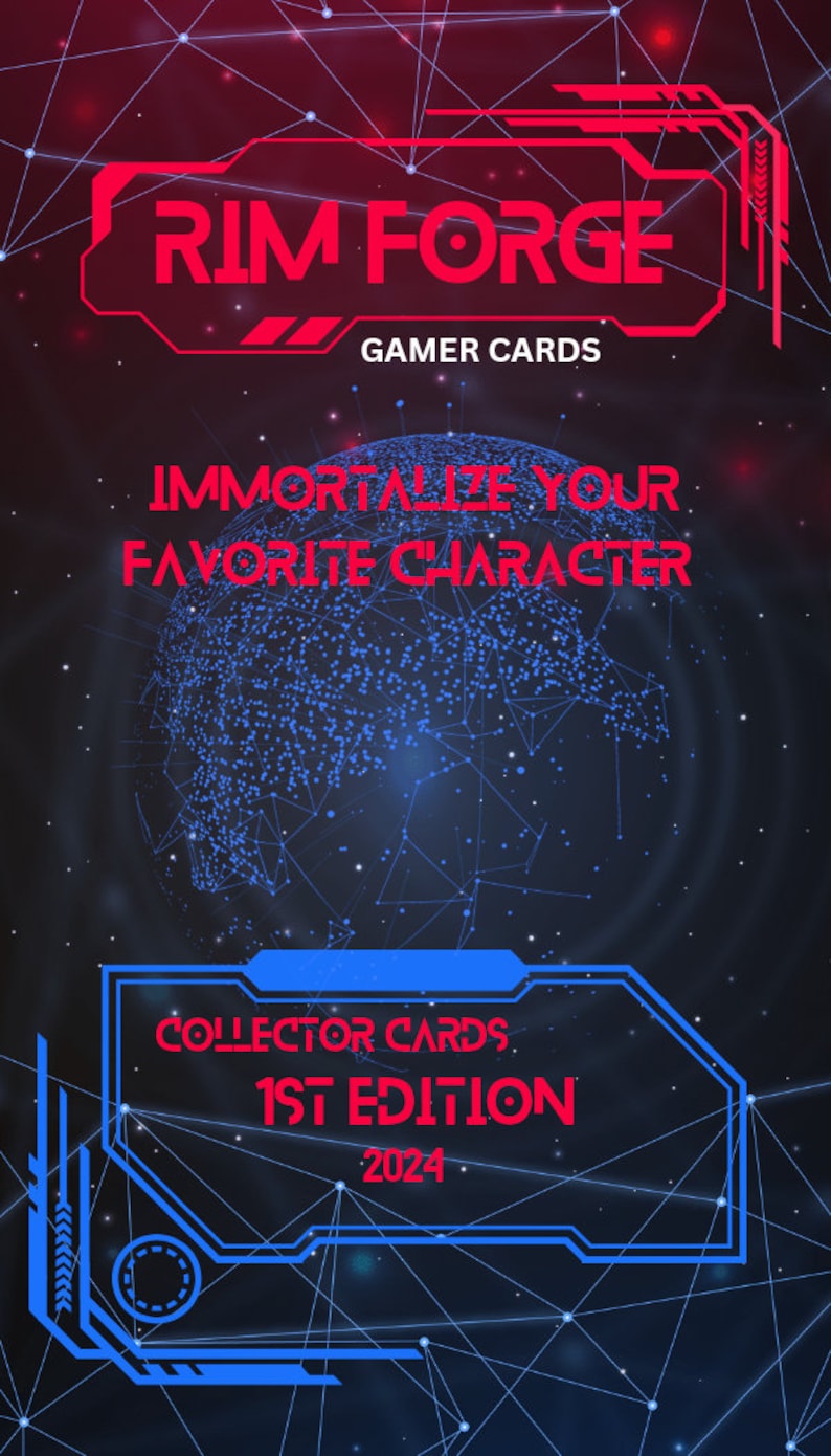 Custom Metal Video Game Character Card Personalized 2.1x3.4 Inch Gamer ...