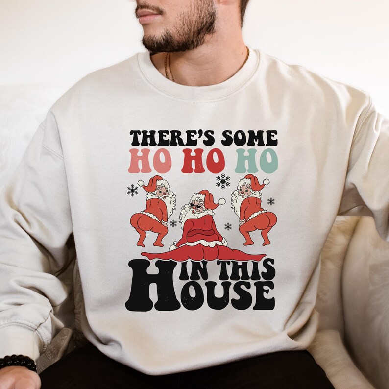 Funny Rude Santa Digital Clipart - Ugly Christmas PNG Design for ...