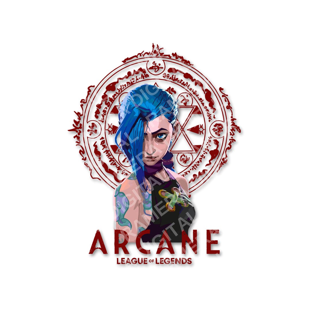 Arcane Jinx Shirt Design, Jinx Png, Svg Ai Eps Clipart Design, League ...