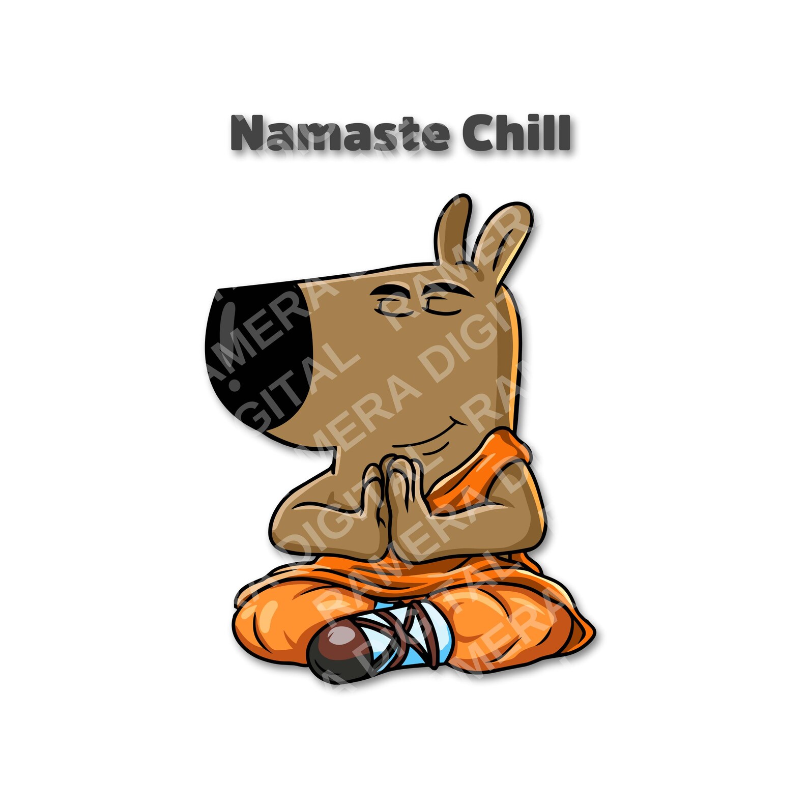 Namaste Chill Design Png, Deep Meme Png, Meme Png, Chill Guy SVG, Meme ...