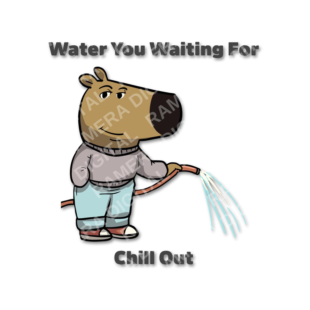 Water You Waiting For, Chill Out Design Png, Deep Meme Png, Meme Png ...