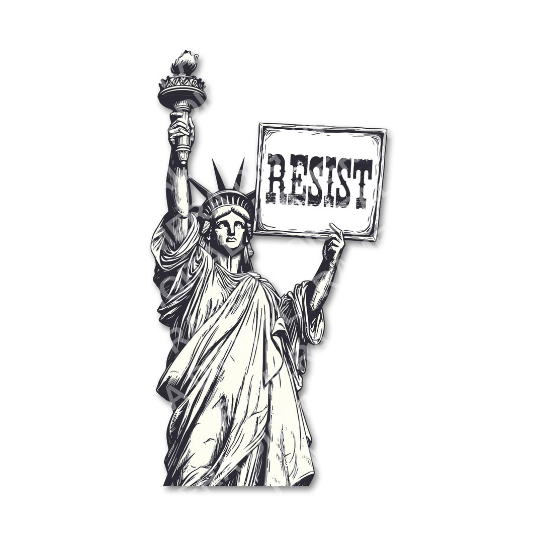 Resist Hands off Statue of Liberty PNG, Protest Png, Political Feminist ...