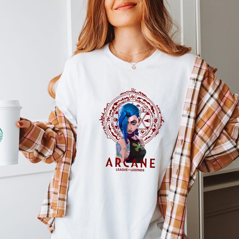 Arcane Jinx Shirt Design, Jinx Png, Svg Ai Eps Clipart Design, League ...