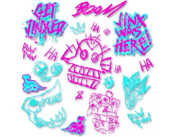 Jinx Graffiti Arcane Png, Svg, Ai, Eps Files / Clipart Design, League ...
