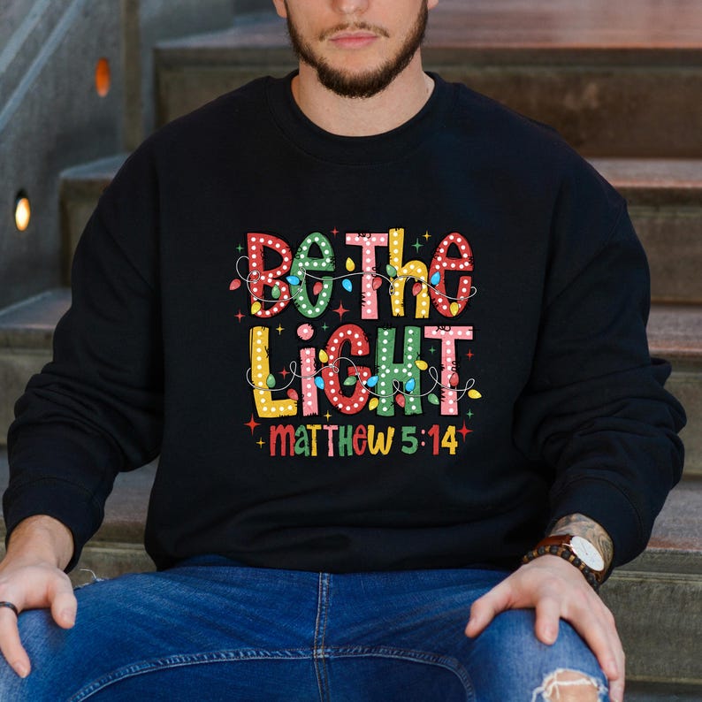 Be the Light Matthew 5:14 Digital Design Christmas Ornament PNG Clipart ...