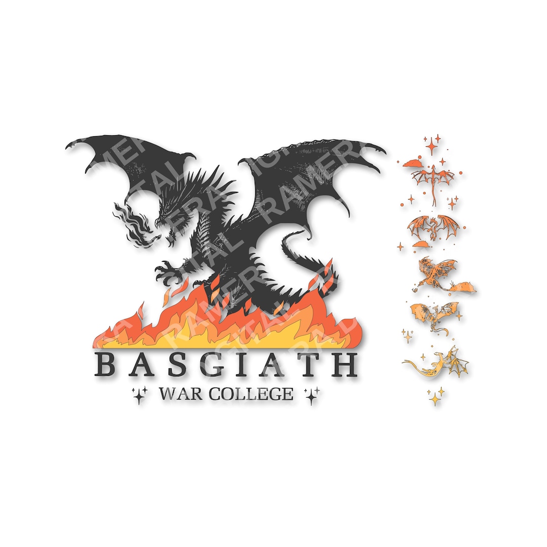 Basgiath War College Design SVG, PNG, EPS, Ai Files, Fantasy ...