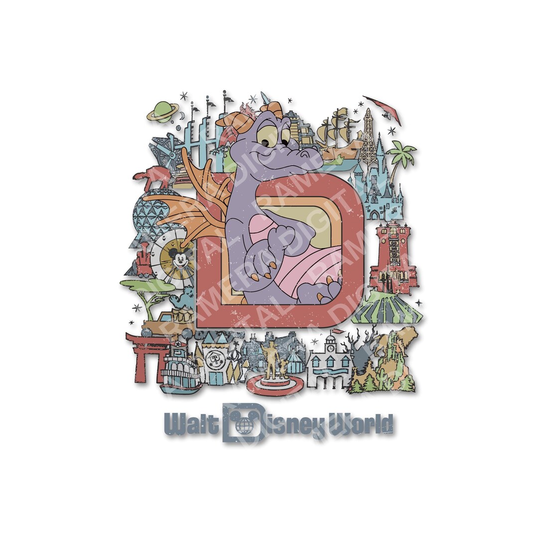 Figment Design Png - Svg - Eps - Ai, Retro Figment, Figment the Dragon ...