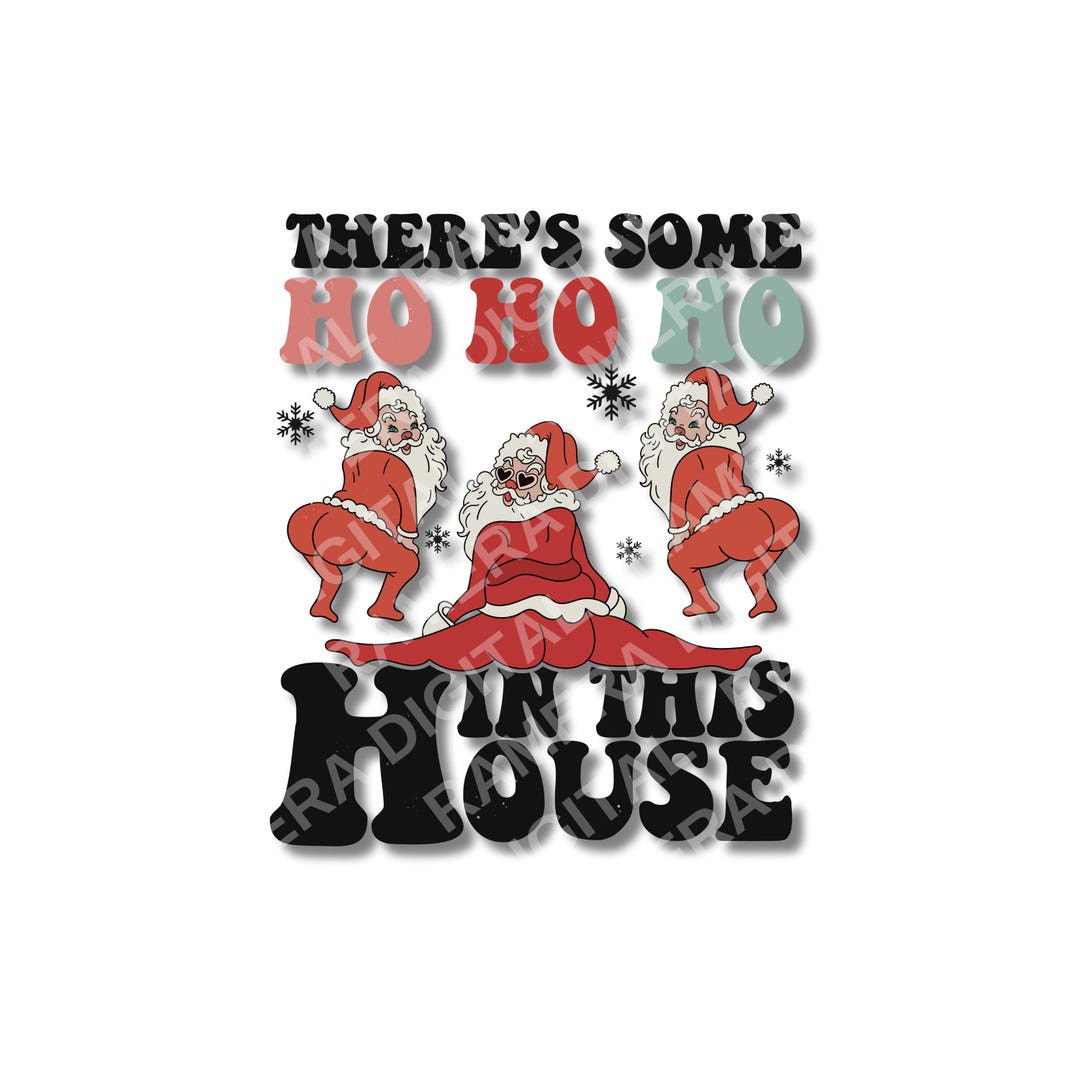 Funny Rude Santa Digital Clipart - Ugly Christmas PNG Design for ...