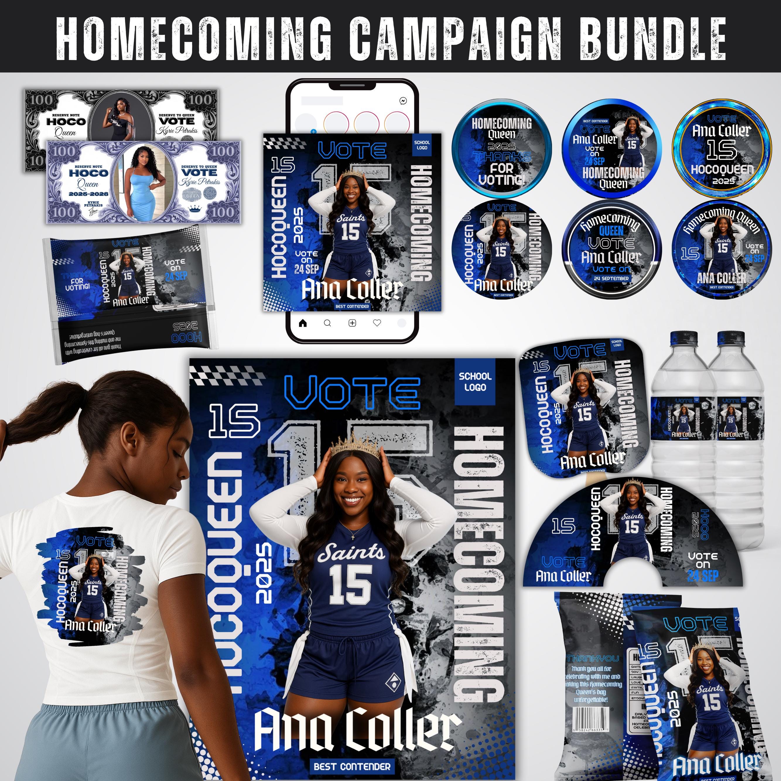 Sports Homecoming Campaign Bundle, Football Homecoming Party Favor ...