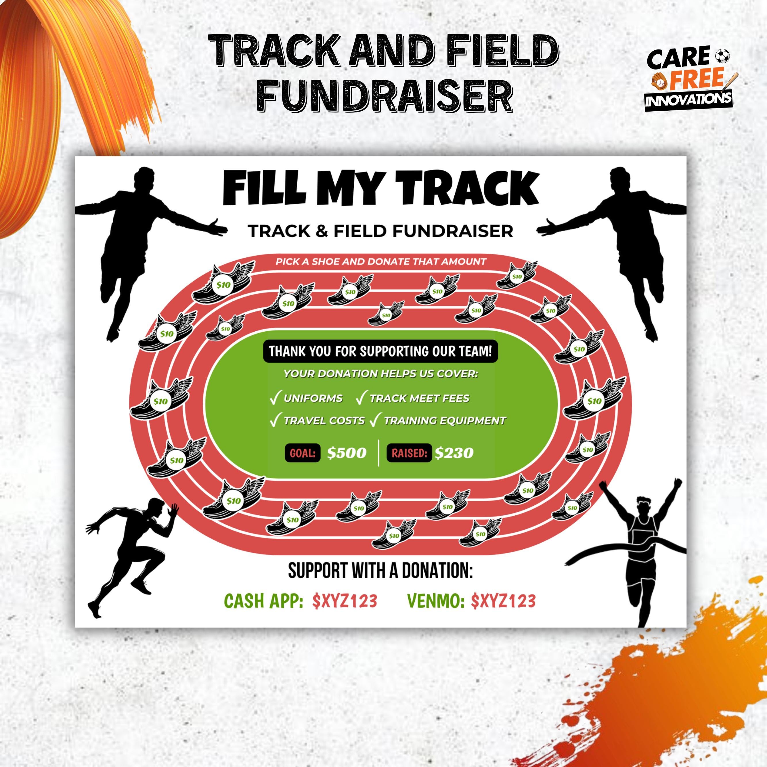 Track and Field Fundraiser Template, Track Fundraiser Track Meet ...
