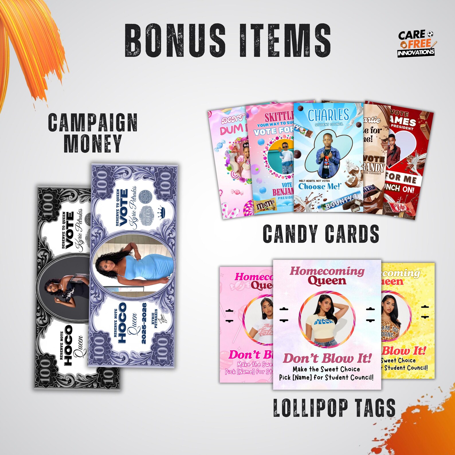 Sports Homecoming Campaign Bundle, Football Homecoming Party Favor ...