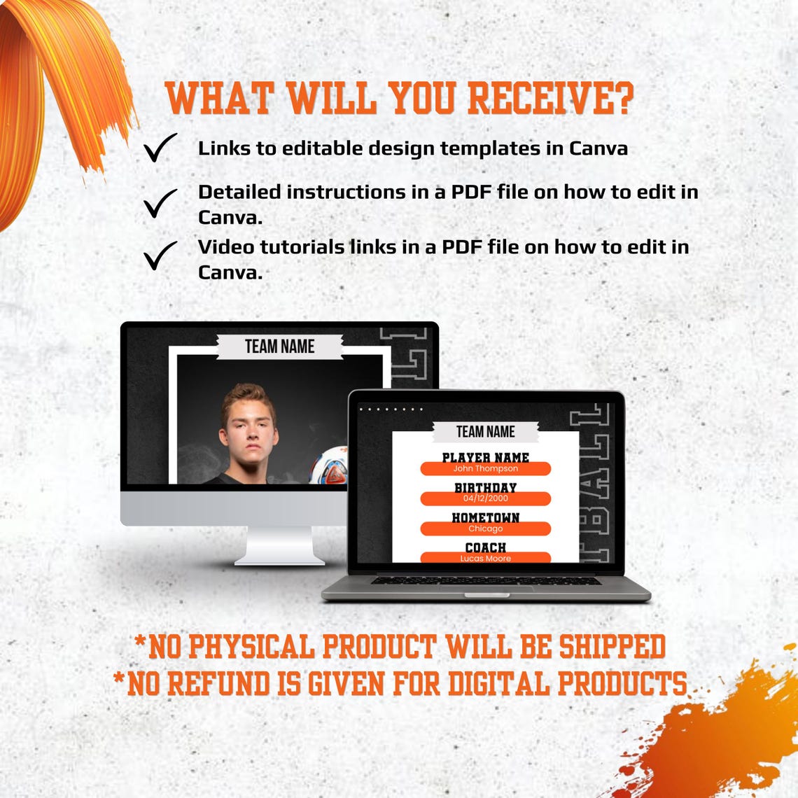 Basketball Trading Card Template, Editable Basketball Cards, Player ...