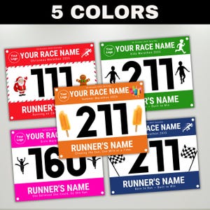 Race Bibs Template, Custom Race Bib, Printable Racing Bib, Running Race ...