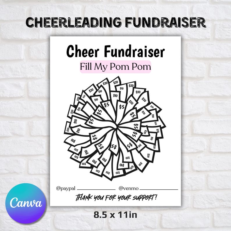 Editable Cheerleading Fundraisers Bundle Template, Pick A Date to ...