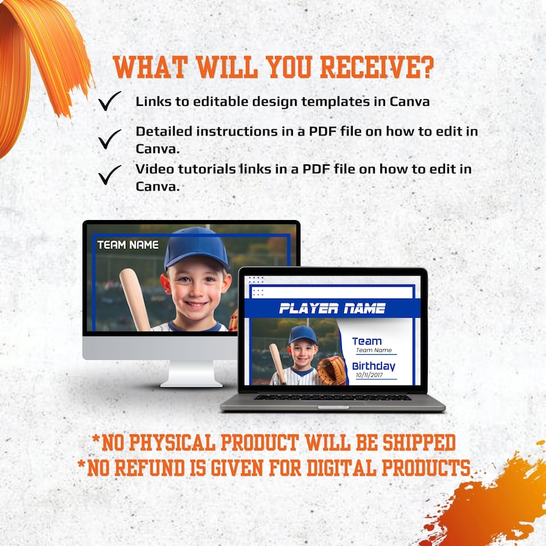 Baseball Card Canva Template, Editable Baseball Trading Card, Sports ...