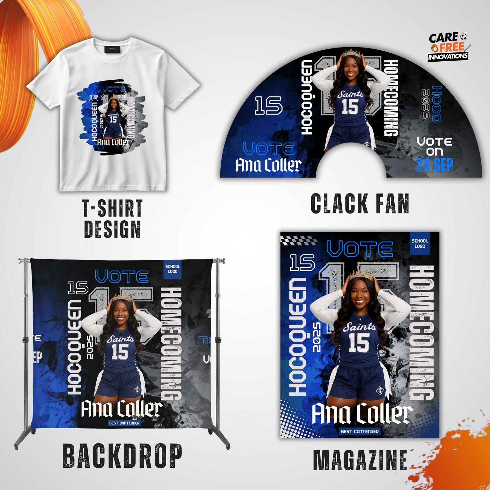 Sports Homecoming Campaign Bundle, Football Homecoming Party Favor ...