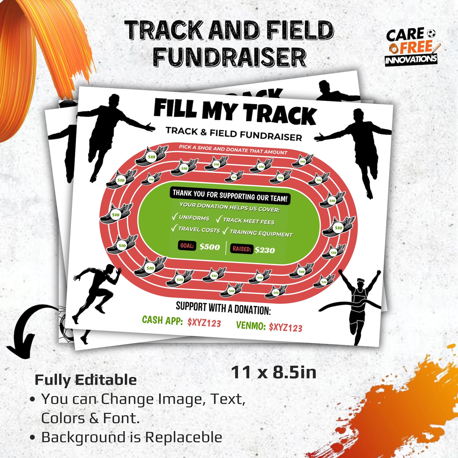 Track and Field Fundraiser Template, Track Fundraiser Track Meet ...