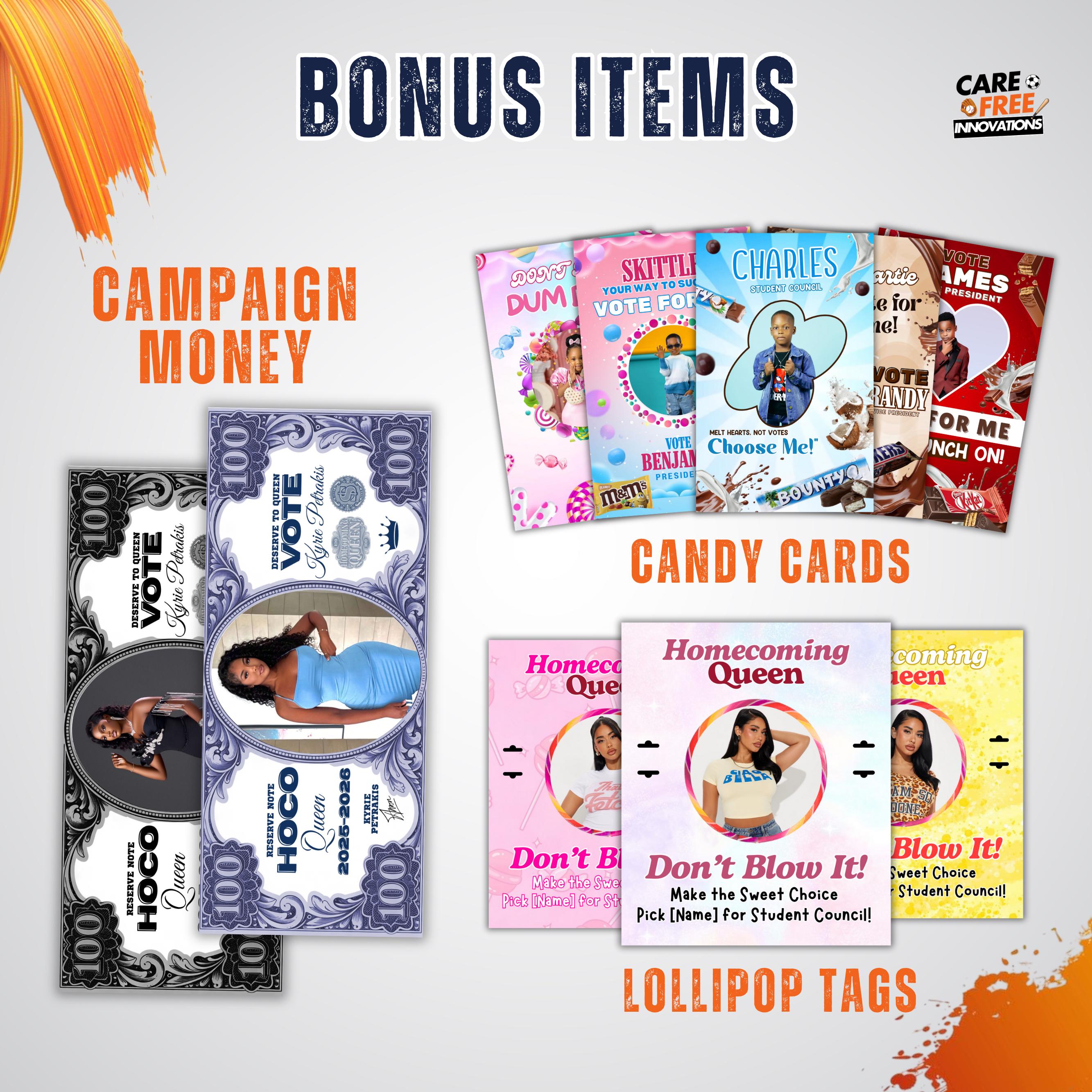 Sports Homecoming Campaign Bundle, Football Homecoming Party Favor ...