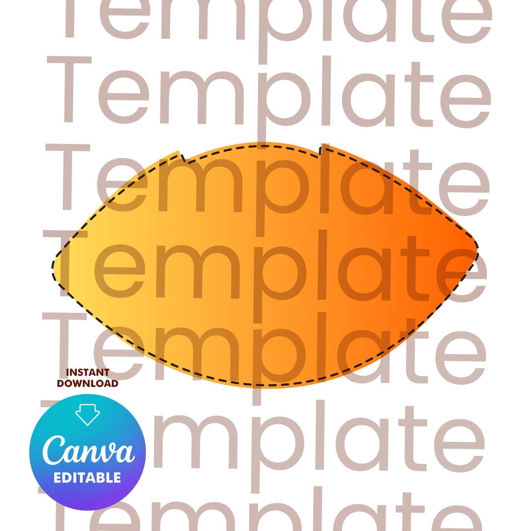 Football Panel Template, Custom Photo Football Wrap, Football Ball ...