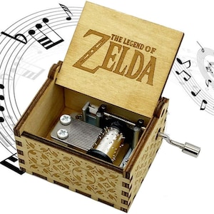 The Legend of Zelda Music Box Hand Crank Wooden Musical Box Unique Gift ...
