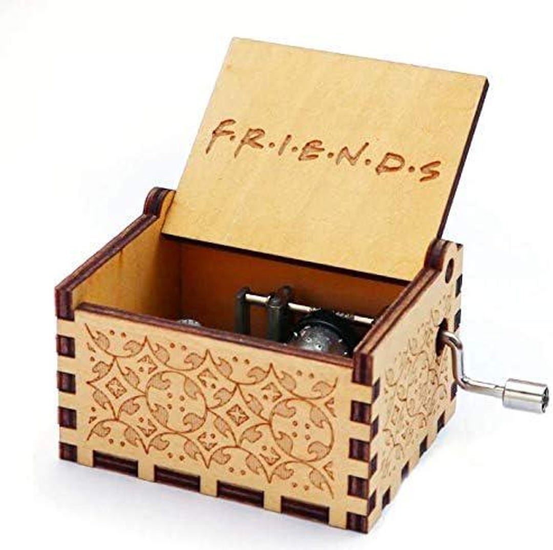 Friends Music Box Hand Crank Wooden Musical Box - Unique Gift - Etsy