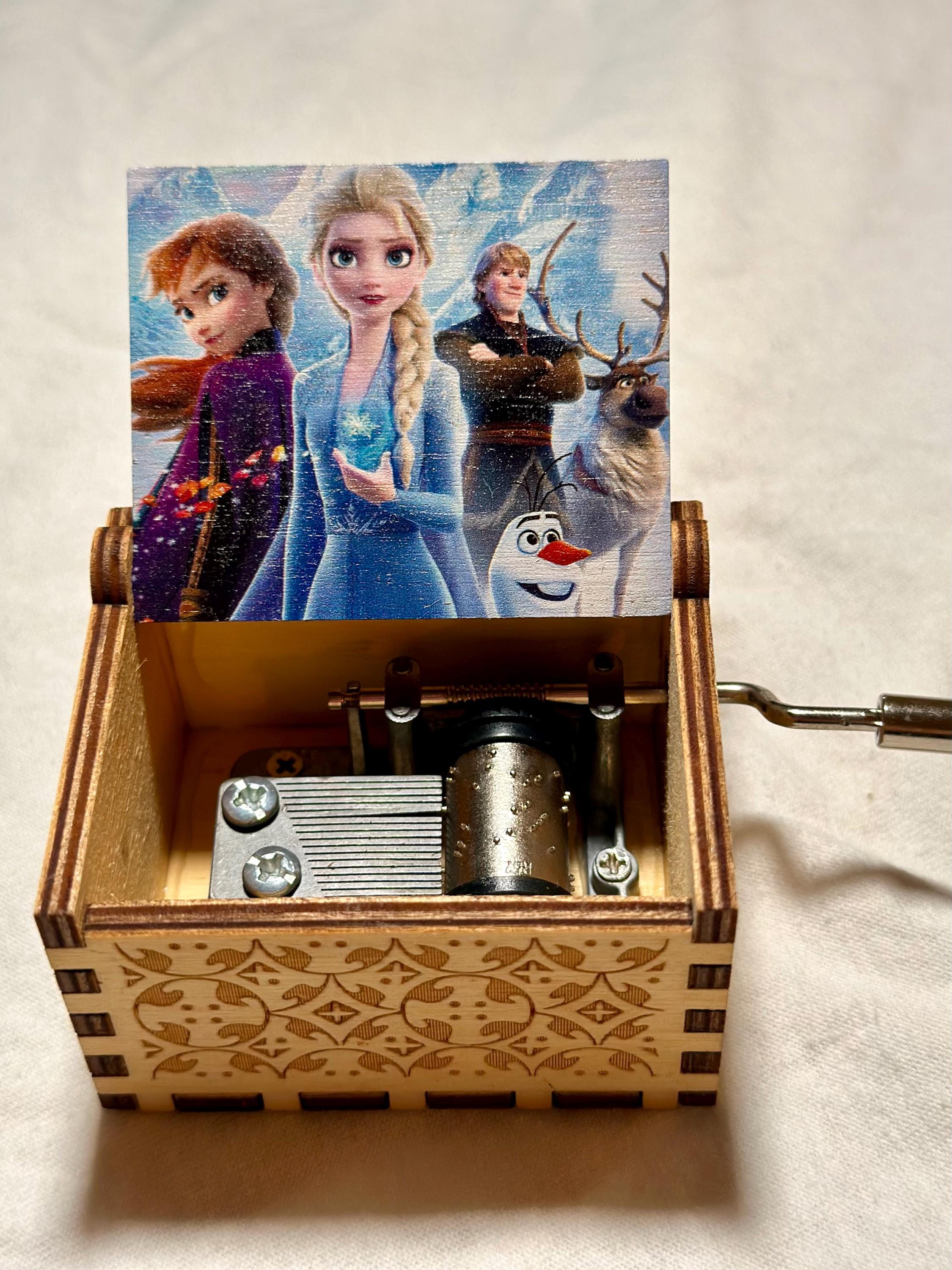 Anastasia or Elsa Music Box Hand Crank Wooden Musical Box - Unique Gift ...