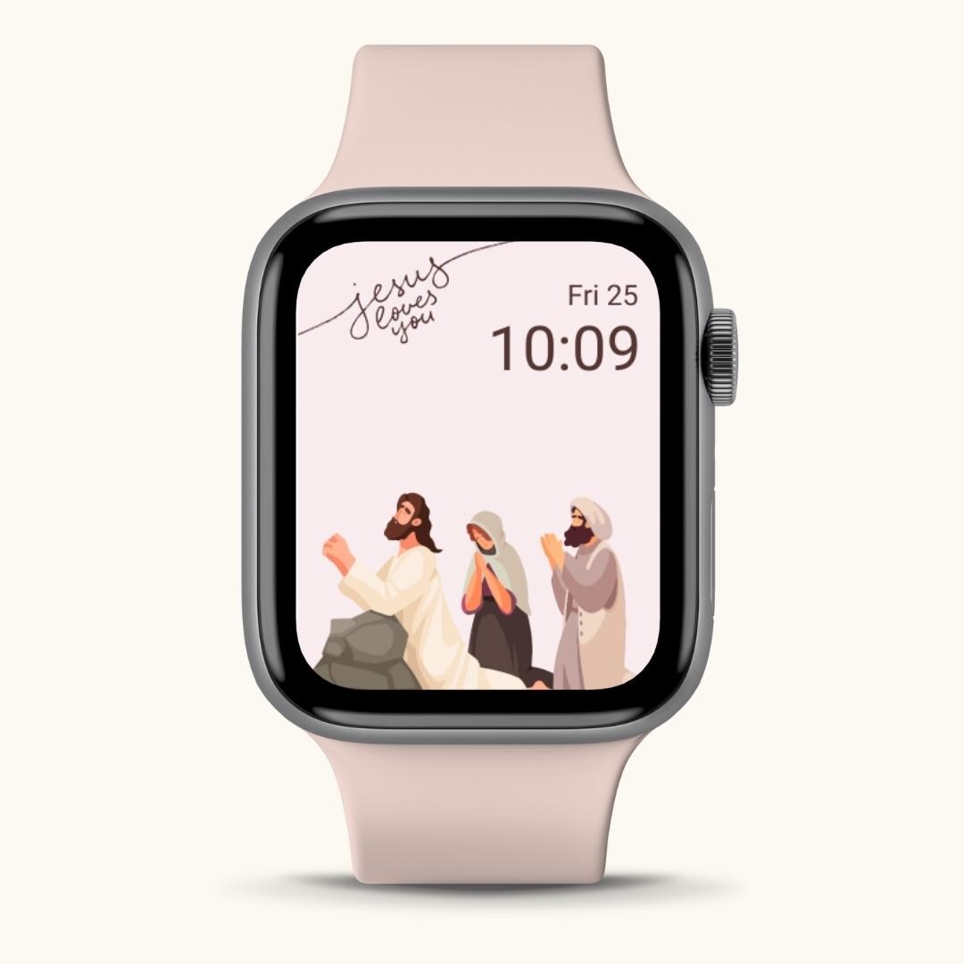 Christian Apple Watch Wallpaper, Religious Smartwatch Background, Jesus ...