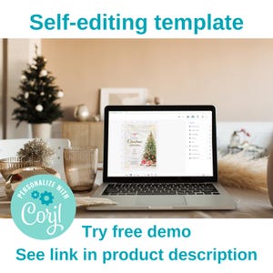 Editable Christmas Party Invitation, Holiday Dinner or Christmas Eve ...