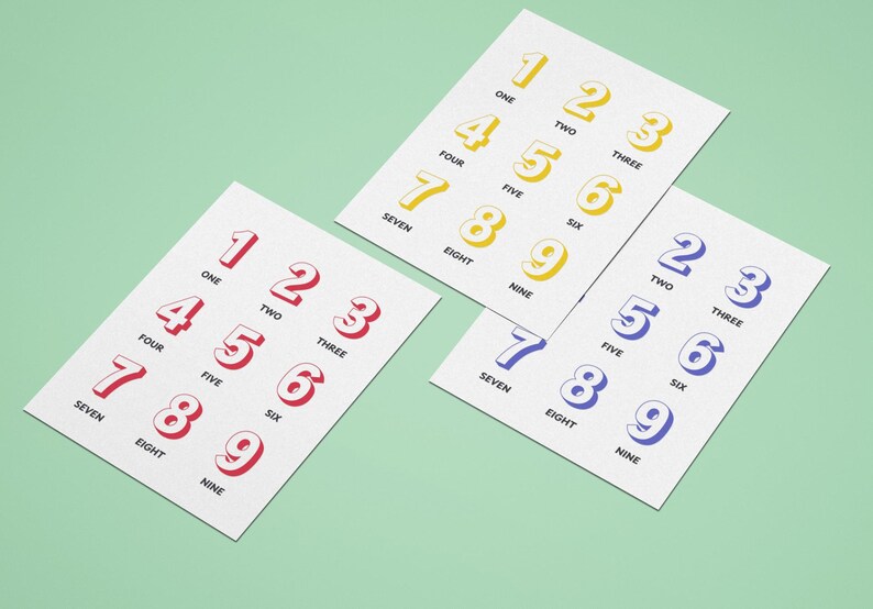 LEARN NUMBERS – PRINTABLE Coloring Pages – Elementary Education ...