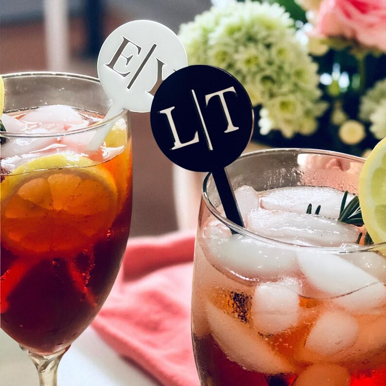 Personalized Wedding Drink Stirrers: Custom Cocktail Party Decor - Etsy