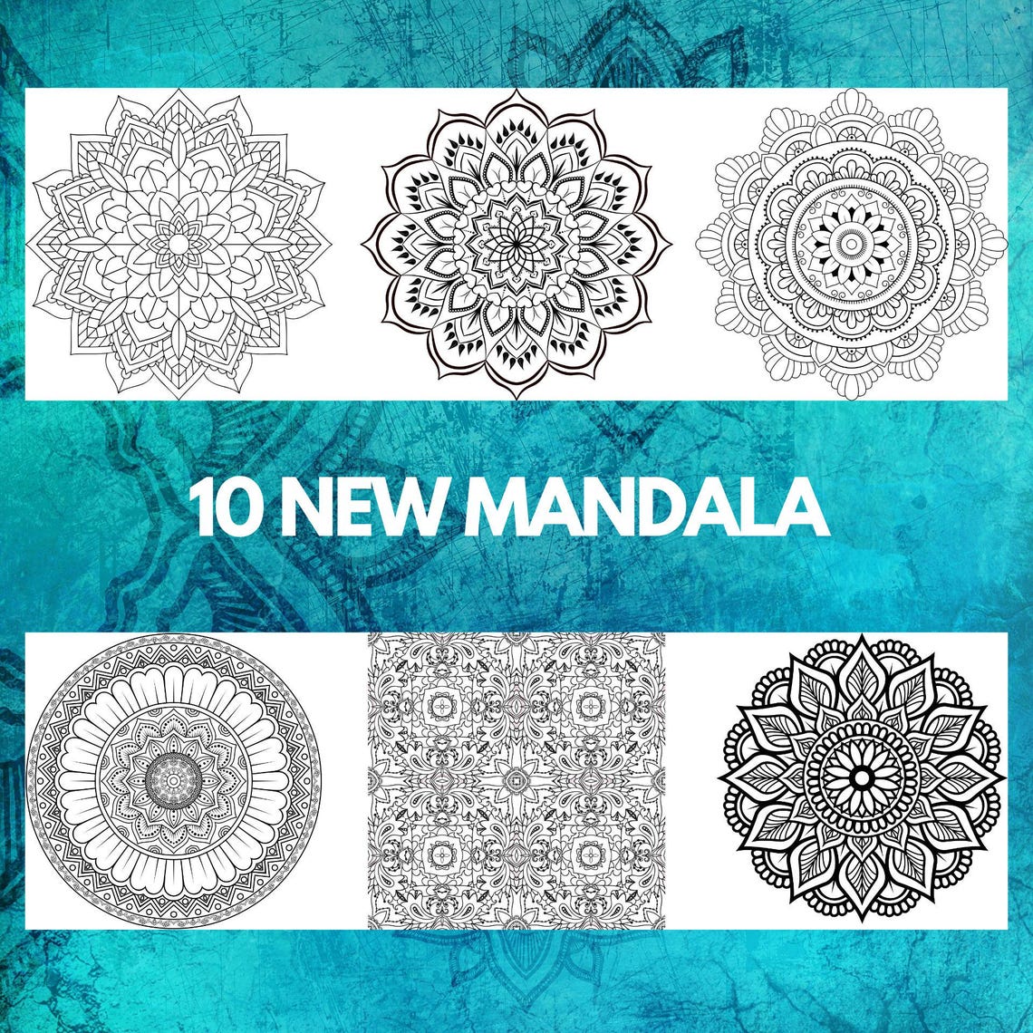 A Bundle of Coloring Pages - Mandala - Etsy