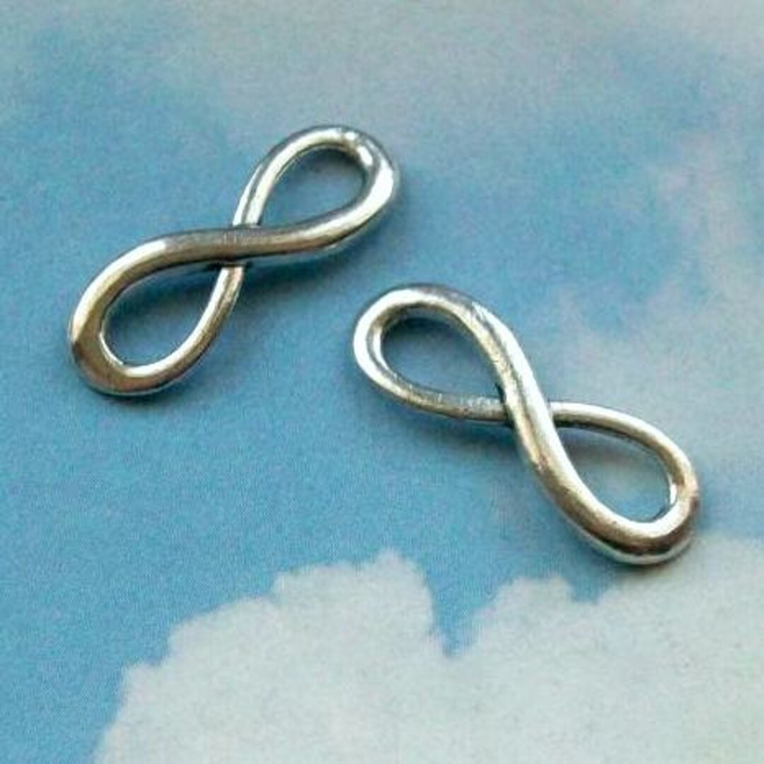 SALE - 20 Infinity / Figure Eight Connectors, Silver Tone, 24mm - Etsy