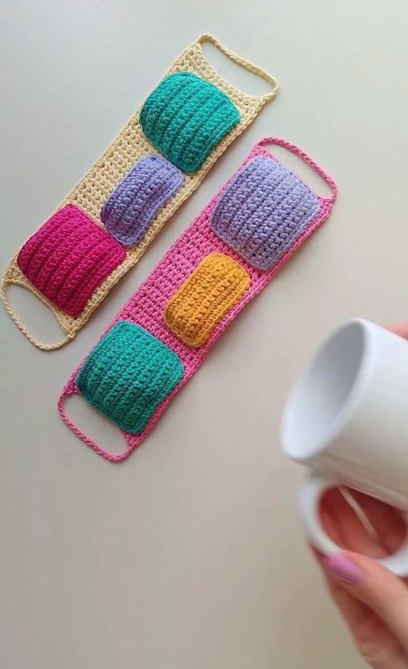 Crochet Mug Organizer Pattern | Cup Cozy With Pockets (digital Download ...