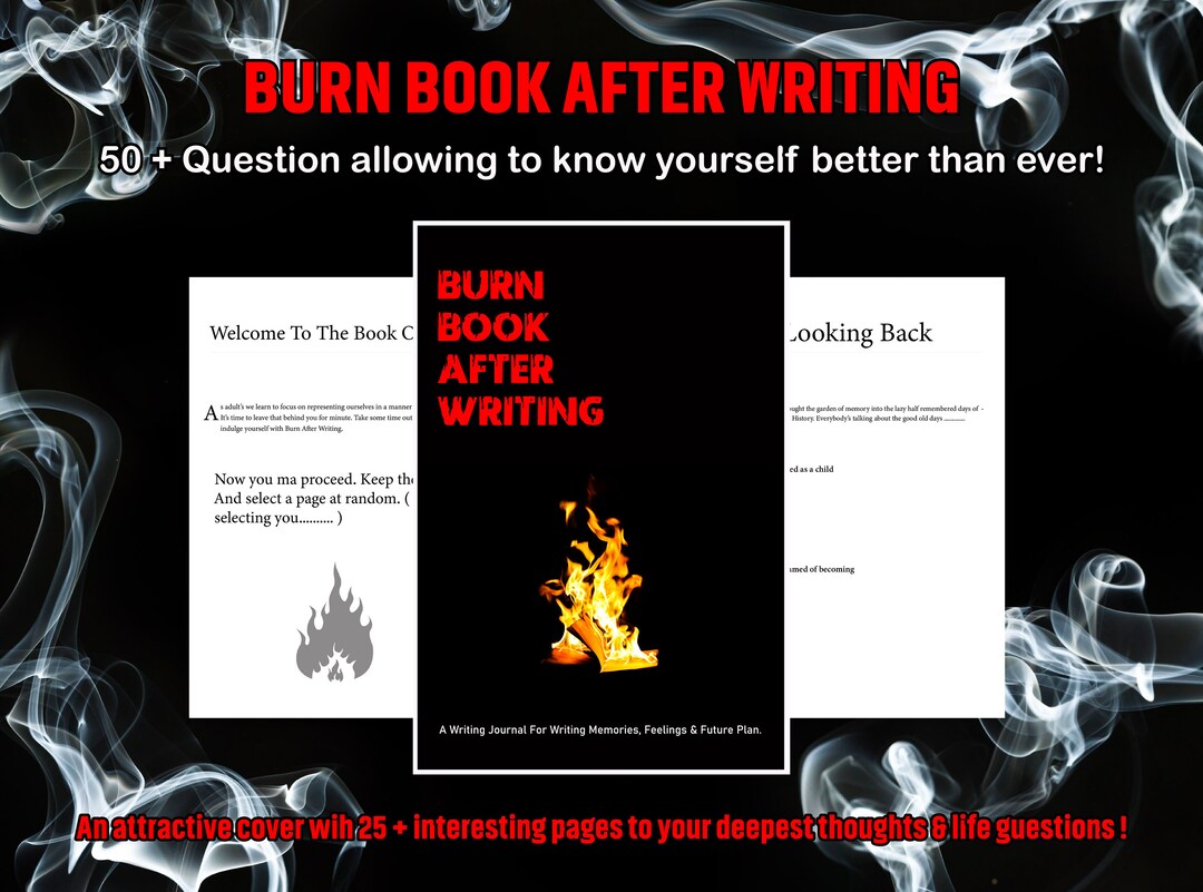 Burn Book After Writing. Discover Your Inner Truths and Heal Yourself ...