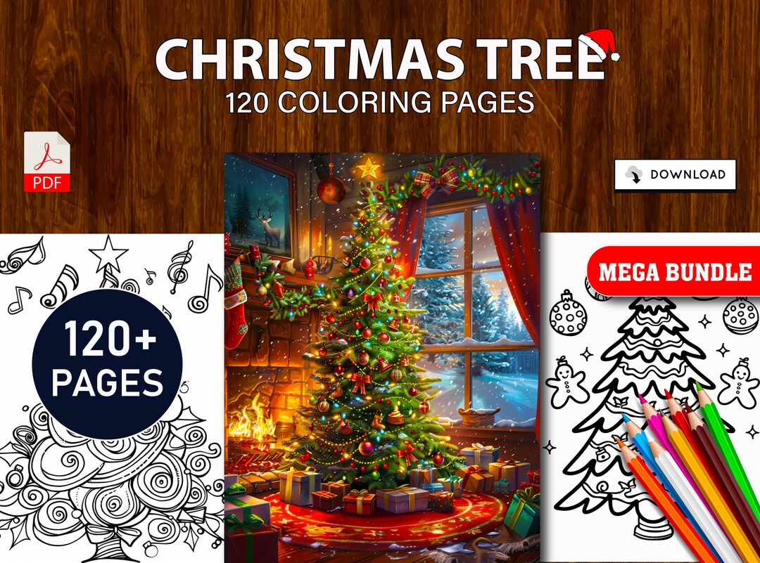 120 Christmas Tree Coloring Pages | Cute and Adorable Christmas Trees ...